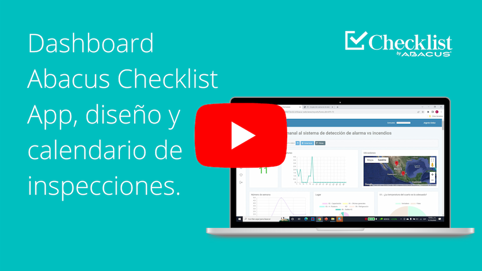 Dashboard Abacus Checklist App, diseño y calendario de inspecciones ...